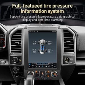 YULU E10 Plus Android Car Radio Stereo for Ford F150 2015 to 2020 and F250/F350/F450 2017 to 2021 T-Style Head Unit 12.1'' IPS Screen 6+64G GPS Navigation with AUX/Fiber Optic Out/Carplay/DSP/Sirius