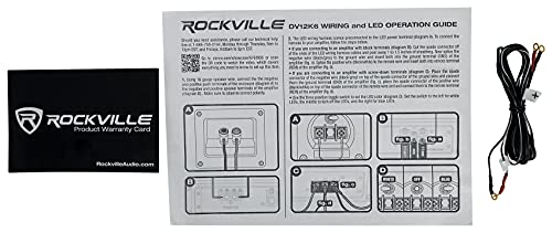 Rockville DV12K6D2 Dual 12" 4800w Car Audio Subwoofers Plexi Sub Enclosure Box