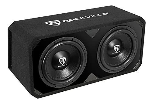 Rockville DV12K6D2 Dual 12" 4800w Car Audio Subwoofers Plexi Sub Enclosure Box