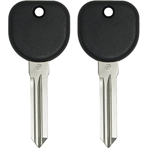 Keyless2Go Replacement for Uncut Transponder Ignition Car Key Circle Plus B111 (2 Pack)