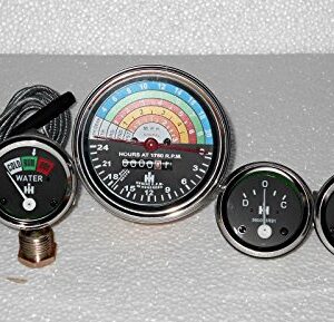 IH Tractor- IH B250 B275 B414 276 Tachometer Temp Oil Pressure Ampere Gauge Kit