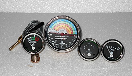 IH Tractor- IH B250 B275 B414 276 Tachometer Temp Oil Pressure Ampere Gauge Kit