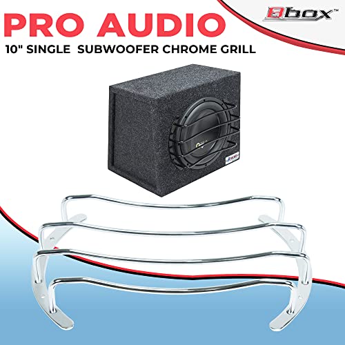 Bbox S-10G 10" Universal Chrome Subwoofer Grill, 1 Piece