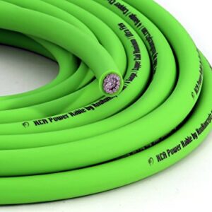 KnuKonceptz KCA Kandy Kable Neon Green 4 Gauge Power Wire (Sold in 10 Foot increments)