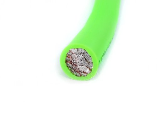 KnuKonceptz KCA Kandy Kable Neon Green 4 Gauge Power Wire (Sold in 10 Foot increments)