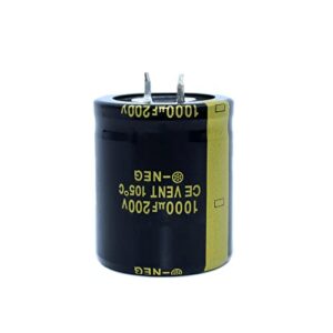 vnoifde horn electrolytic capacitor, 200v 1000uf 30x35mm for hifi amplifier high frequency low esr (size : 2pcs)