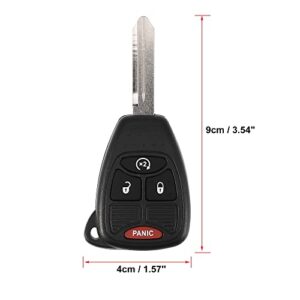 X AUTOHAUX Keyless Entry Remote Car Key Fob 315Mhz for Jeep Wrangler 2009-2018