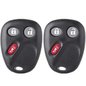 eccpp replacement 315mhz keyless entry remote key fob fit for chevy trailblazer/gmc envoy/buick rainier/isuzu ascender myt3x6898b (2x)