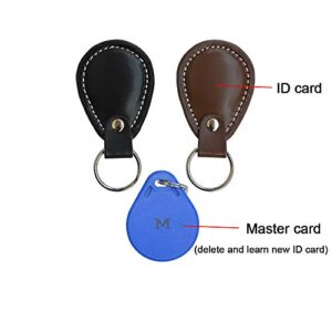 BANVIE Car RFID Push to Start Ignition kit Engine Start Stop Button Switch Keyless Go System with Leather Key