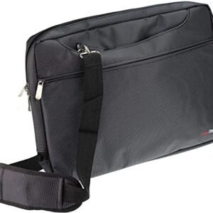 Navitech Black Sleek Water Resistant Travel Bag - Compatible with Ematic 10" Portable DVD Player