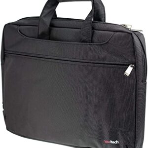 Navitech Black Sleek Water Resistant Travel Bag - Compatible with Ematic 10" Portable DVD Player