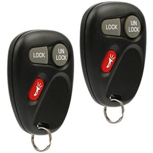 1998 1999 2000 2001 key fob keyless entry remote fits chevy astro blazer s10 silverado suburban tahoe/gmc jimmy safari sierra sonoma yukon/oldsmobile bravada (kobut1bt, 15732803), set of 2