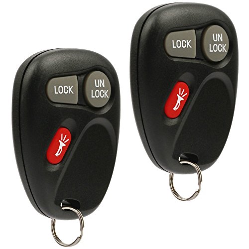 1998 1999 2000 2001 Key Fob Keyless Entry Remote fits Chevy Astro Blazer S10 Silverado Suburban Tahoe/GMC Jimmy Safari Sierra Sonoma Yukon/Oldsmobile Bravada (KOBUT1BT, 15732803), Set of 2