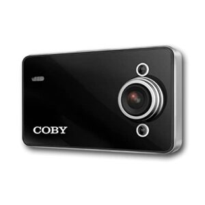 coby high-definition car dash cam | 1080p hd wide-angle lens car camera | night vision camera recording & motion detector | 2.2” display dashcam | auto on/off & loop recording micro sd | plug-and-play