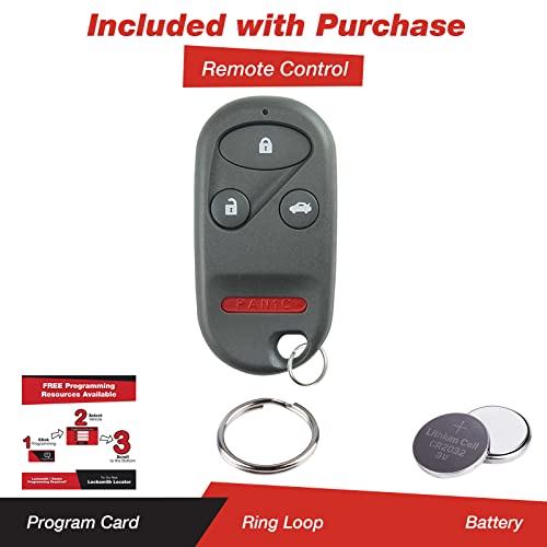 KeylessOption Keyless Entry Remote Control Car Key Fob Replacement for KOBUTAH2T