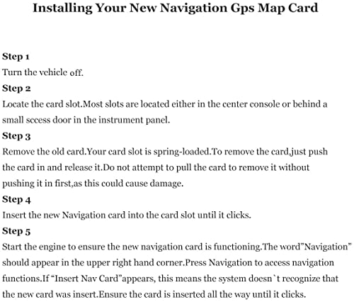 2022 Latest Version Navigation sd Card Fits Ford Lincoln USA Canada Newest GPS Map Card Updated A13 - GM5T-19H449-AG + Antifog Stickers