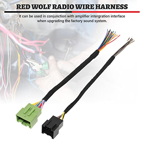 RED WOLF Car Stereo Amplifier Bypass Wiring Harness Adapter Connector Plug for OEM AMP Replacement for GM GMC Sierra Yukon Chevrolet Tahoe Suburban 2014-2021 Non Bose Systems