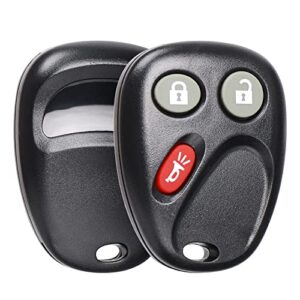 npauto key fob fits for chevy trailblazer gmc envoy 2002 2003 2004 2005 2006 2007 2008 2009, buick rainier 04-07, isuzu ascender 03-07, oldsmobile bravada 02-04 keyless entry remote replace# 15051014