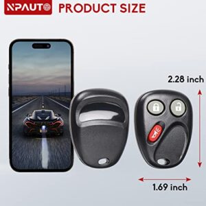 NPAUTO Key Fob Fits for Chevy Trailblazer GMC Envoy 2002 2003 2004 2005 2006 2007 2008 2009, Buick Rainier 04-07, Isuzu Ascender 03-07, Oldsmobile Bravada 02-04 Keyless Entry Remote Replace# 15051014