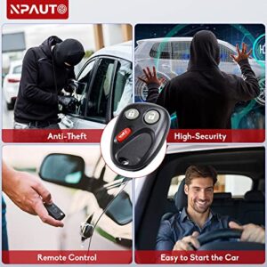 NPAUTO Key Fob Fits for Chevy Trailblazer GMC Envoy 2002 2003 2004 2005 2006 2007 2008 2009, Buick Rainier 04-07, Isuzu Ascender 03-07, Oldsmobile Bravada 02-04 Keyless Entry Remote Replace# 15051014