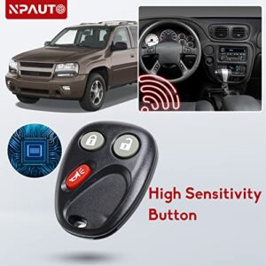 NPAUTO Key Fob Fits for Chevy Trailblazer GMC Envoy 2002 2003 2004 2005 2006 2007 2008 2009, Buick Rainier 04-07, Isuzu Ascender 03-07, Oldsmobile Bravada 02-04 Keyless Entry Remote Replace# 15051014