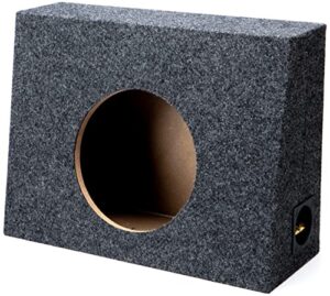 single 10″ subwoofer regular standard cab truck sub box enclosure 5/8″ mdf