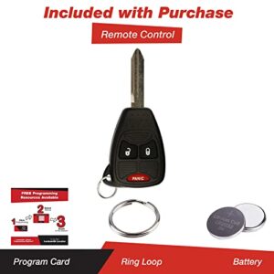 KeylessOption Keyless Entry Remote Car Key Fob and Ignition Key Replacement For KOBDT04A