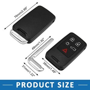 A ABSOPRO Keyless Entry Remote KR55WK49264 Key Fob for Volvo XC60 2010-2017