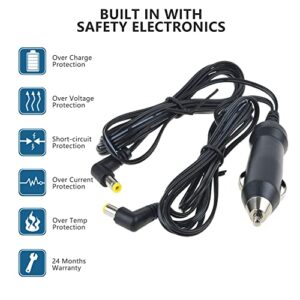 SupplySource DC Car Charger Replacement for Philips PD7012/37 PD7016/37 Dual Screens Portable DVD Player