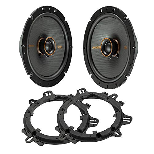 KICKER 47KSC6704 KS Series 6.75" Coaxial Speakers with .75" Tweeters, 4ohm