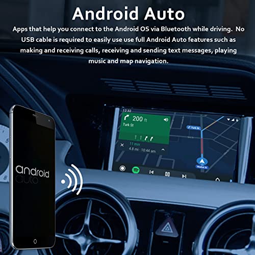 CARABC 2.0 Wireless Carplay Fit for Apple Carplay&Android Auto, Fit for Mercedes Benz A/B/C/E/CLA/GLA/GLK/ML/SLD with NTG4.5 System - Bluetooth, Mirror Link, Siri Voice, USB, DVR and Camera Input Etc