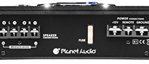 Planet Audio AC1000.2 2 Channel Car Amplifier - 1000 Watts, Full Range, Class A/B, 2-4 Ohm Stable, Mosfet Power Supply, Bridgeable