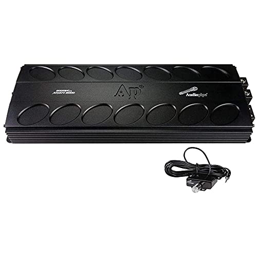 AudioPipe APMN-4200D 4 Channel 3000 Watt Max Power MOSFET Class D Car Audio Stereo Amplifier with Inline Fuse and Bass Knob, Black