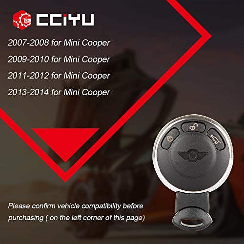 cciyu 1x Keyless Uncut for Smart Remote Blade Key for Nissan for Infiniti Series CWTWBU618 CWTWBU619 CWTWBU624 CWTWBU735 KR55WK49622 KR55WK48903