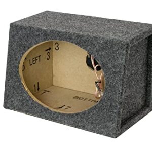 Scosche SE69KT 6x9 Single Car Speaker Enclosure with Gray Carpet