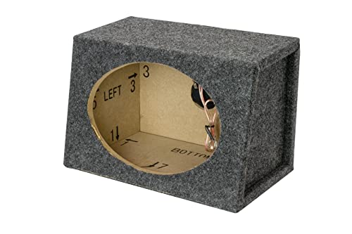 Scosche SE69KT 6x9 Single Car Speaker Enclosure with Gray Carpet