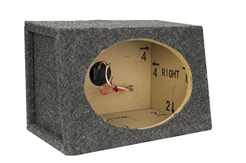 Scosche SE69KT 6x9 Single Car Speaker Enclosure with Gray Carpet