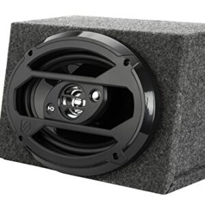 Scosche SE69KT 6x9 Single Car Speaker Enclosure with Gray Carpet