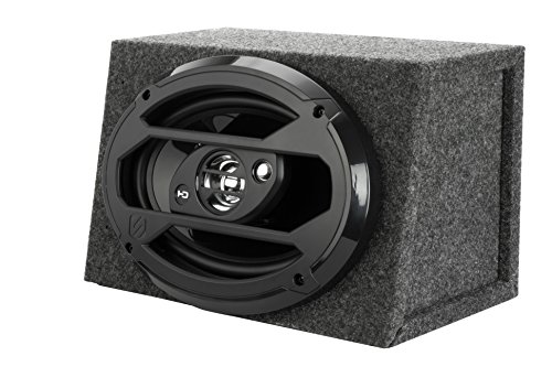 Scosche SE69KT 6x9 Single Car Speaker Enclosure with Gray Carpet