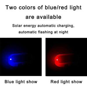 Strobe Signal Security System Universal Flash Warning LED Light Alarm Lamp Car Solar Power Simulation Fake Anti-Theft Caution