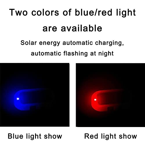 Strobe Signal Security System Universal Flash Warning LED Light Alarm Lamp Car Solar Power Simulation Fake Anti-Theft Caution