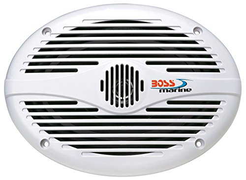 BOSS Audio Systems MR690 350 Watt Per Pair, 6 x 9 Inch , Full Range, 2 Way Weatherproof Marine Speakers Sold in Pairs