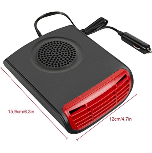 Car Heater 12V 150W Portable 3 in 1 Heating & Cooling& Air Purify Electric Fan Heater for Fast Heating Defroster Defogger Demister for Car SUV Truck （US Warehouse in Stock）