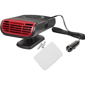 Car Heater 12V 150W Portable 3 in 1 Heating & Cooling& Air Purify Electric Fan Heater for Fast Heating Defroster Defogger Demister for Car SUV Truck （US Warehouse in Stock）