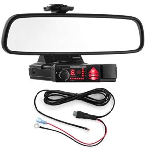 radar mount mirror mount bracket + direct wire power cord for valentine v1 (3001204)