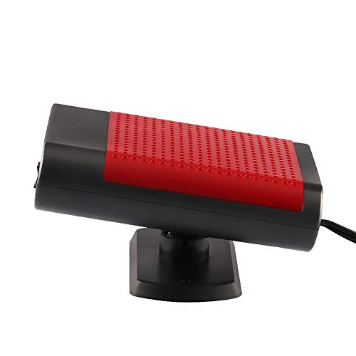 Car Heater, 12V 150W Auto Electronic Heater Fan Fast Heating Defrost Defogger, 4 in 1 Heating&Cooling Function Car Heater Plug into Cigarette Lighter, 60 Seconds Fast Heating, Low Noise (Red)