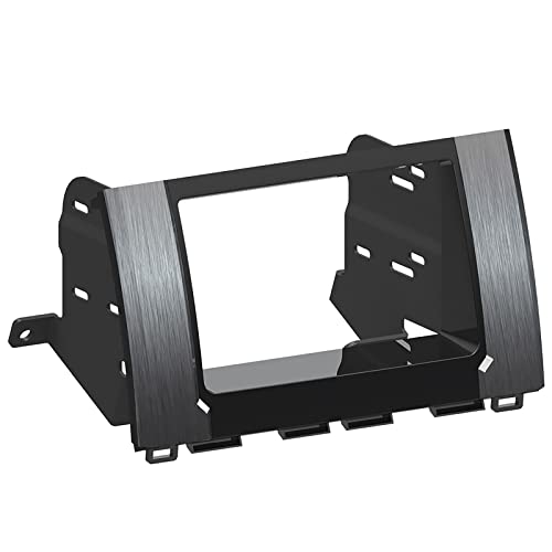 SCOSCHE TA2116B Double DIN Dash Kit with Pocket Compatible with 2014-21 Toyota Tundra Black