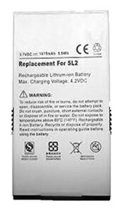 mpf products 1615mah extended ae737173025076 battery replacement compatible with sirius stiletto 2 sl2 portable satellite radio sl2pk1 01070000014