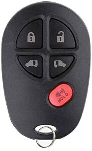 keylessoption keyless entry remote control key fob for toyota sienna 2004-2020 gq43vt20t