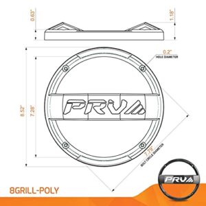 PRV AUDIO 8GRILL-Poly 8 Inch Speaker Grill, Fits Different PRV AUDIO Models, Screws Included for Convenient Instalation (Single)